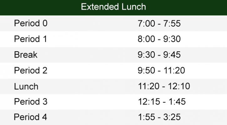 B-DAY - EXTENDED LUNCH (11/26) | Irvine High School