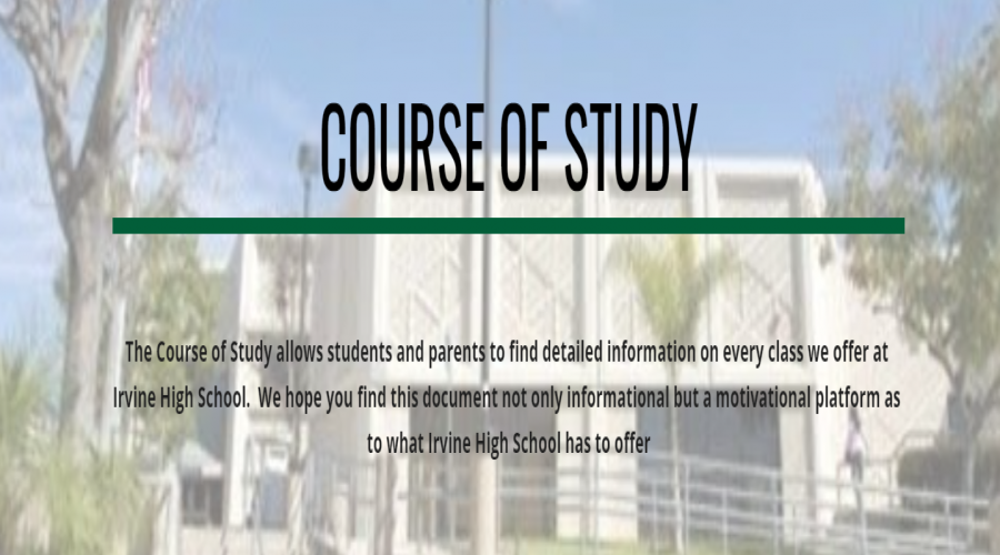 Course of Study | Irvine High School